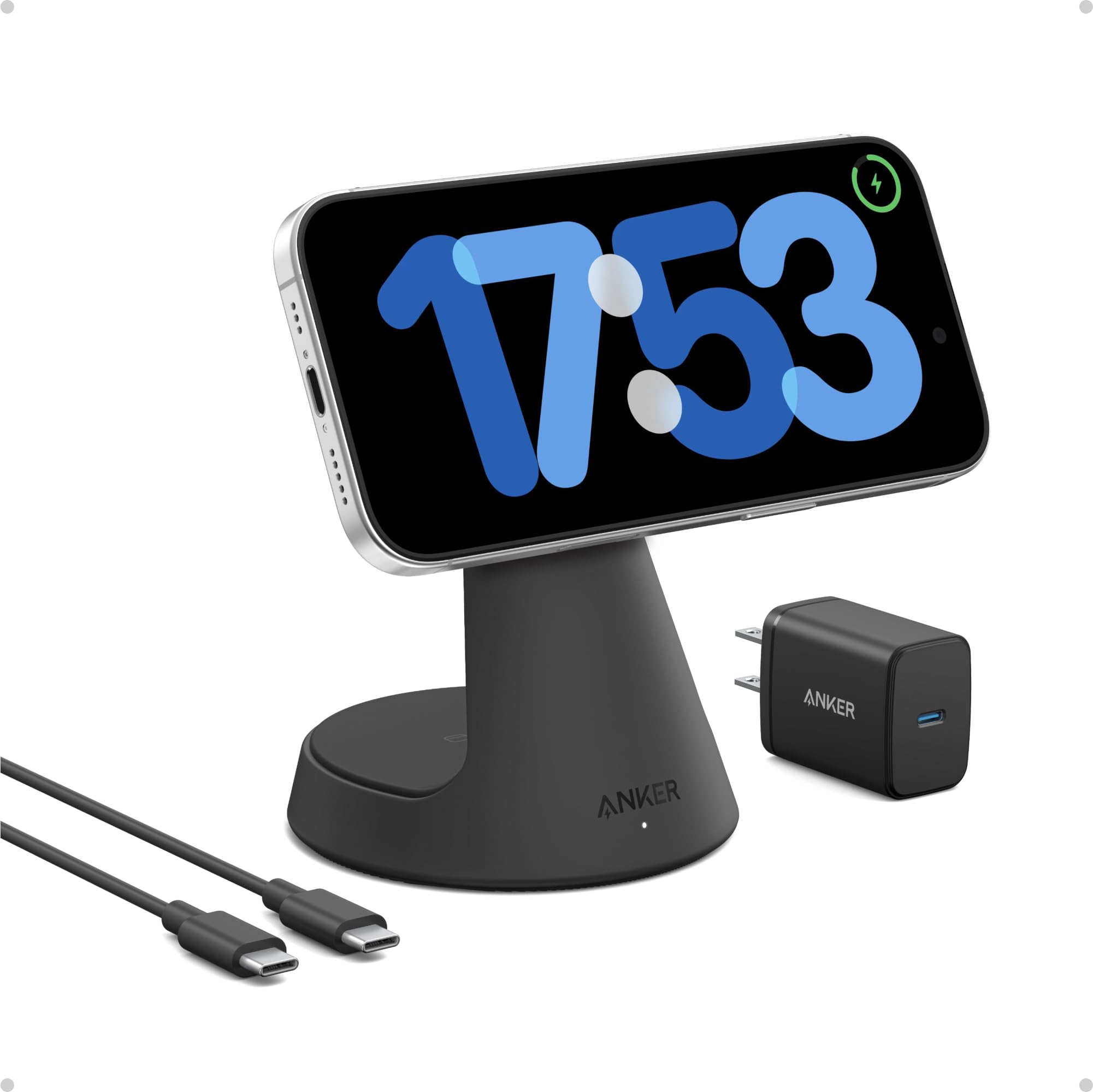 Anker MagGo Wireless Charger with USB-C Cable | Uncrate Supply