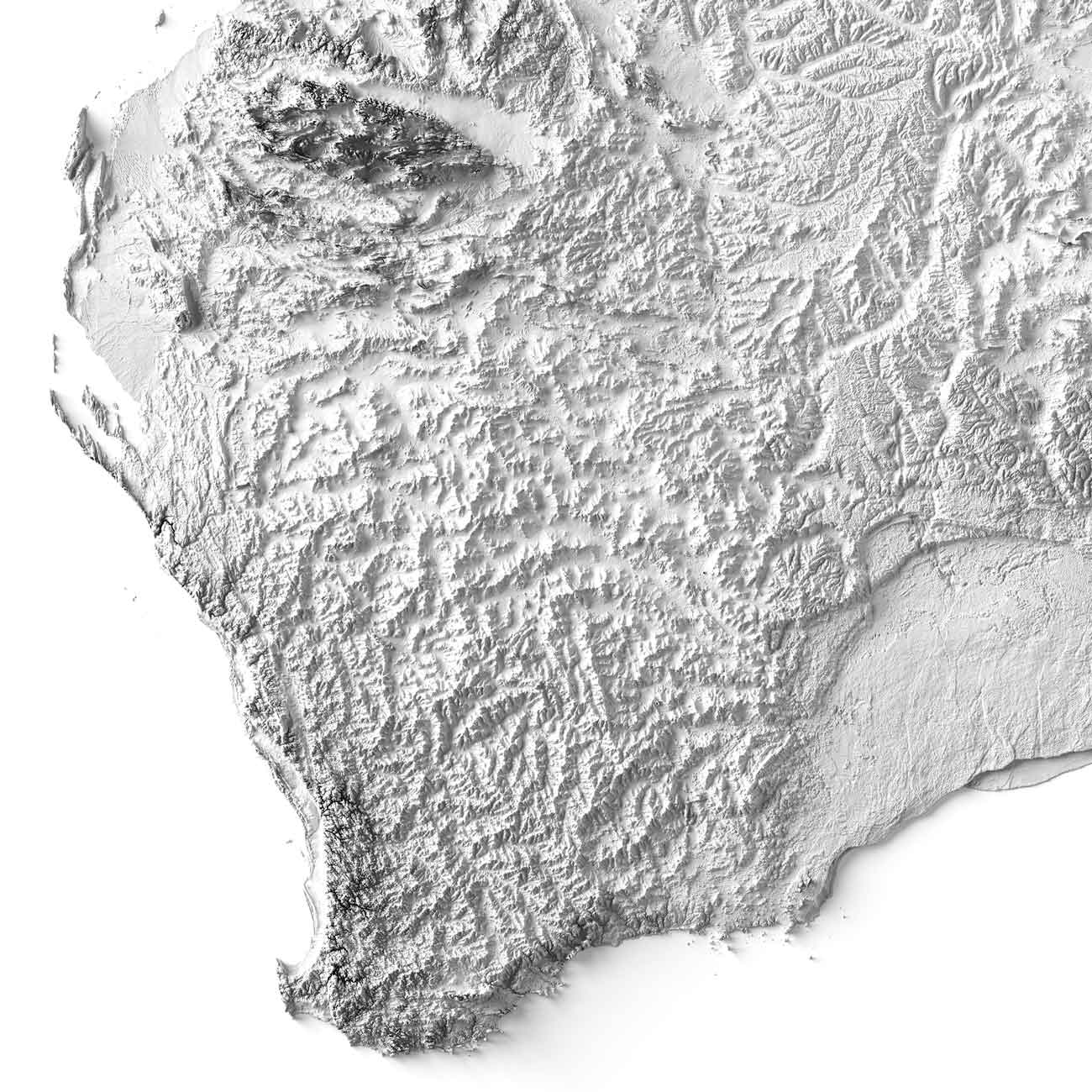 Australia Elevation Map | Uncrate Supply