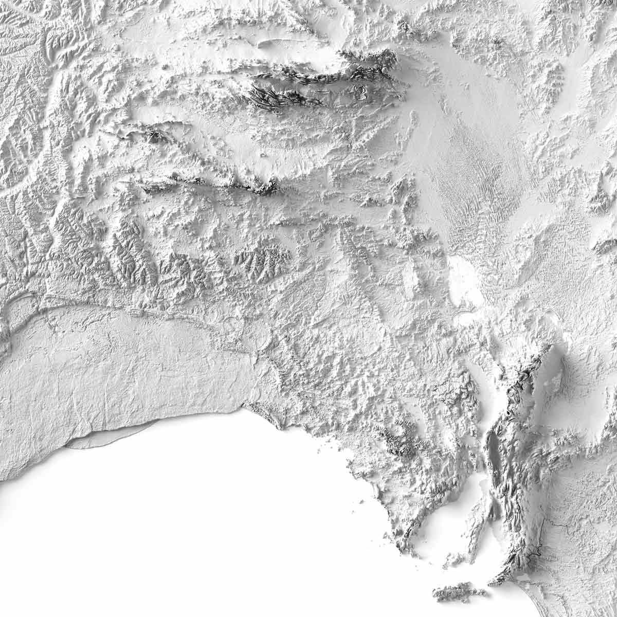 Australia Elevation Map | Uncrate Supply