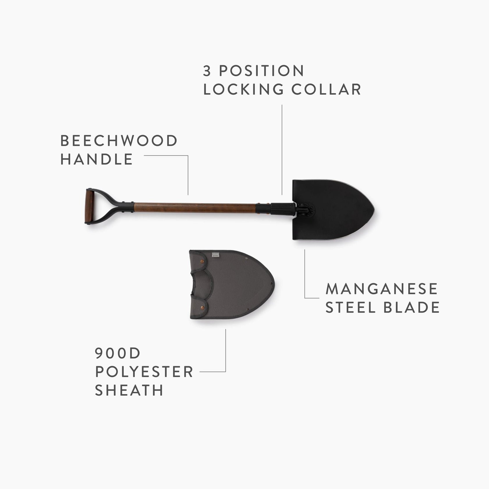 Barebones Folding Shovel | Uncrate Supply