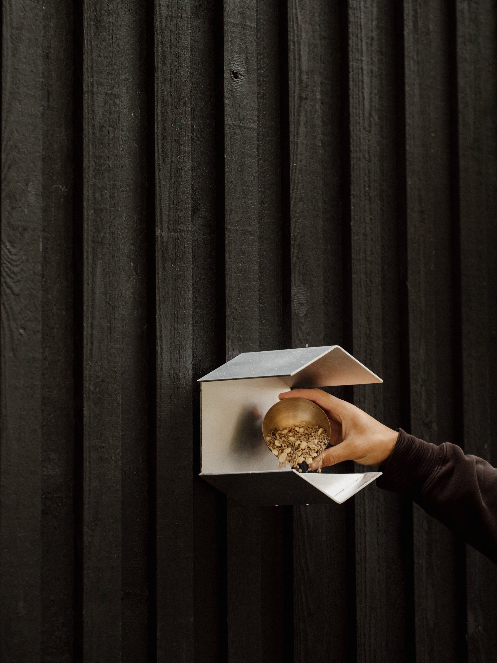 Goodland Aluminum Wall Mounted Bird Feeder | Uncrate Supply