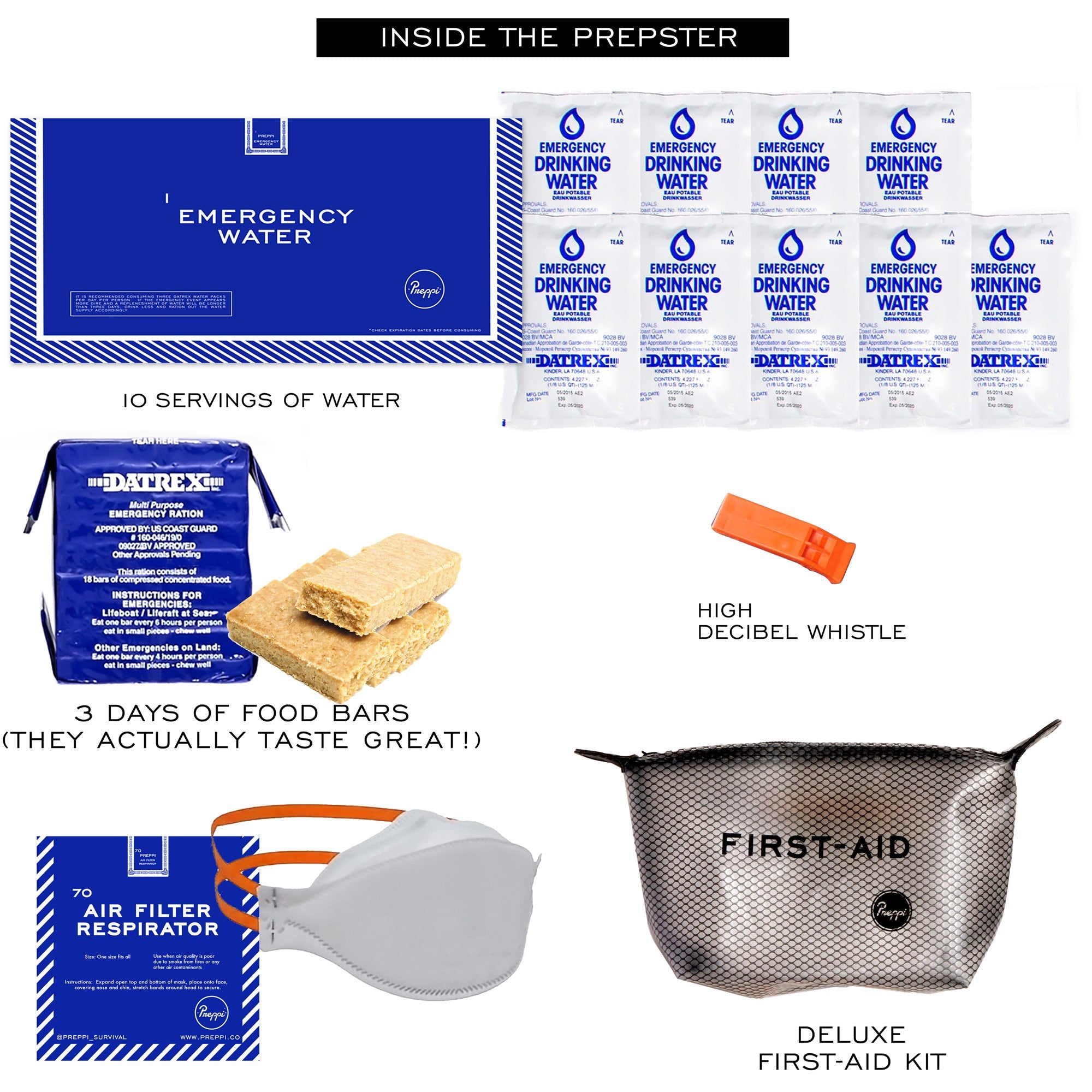 Preppi The Prepster 3-Day Emergency Bag | Uncrate Supply