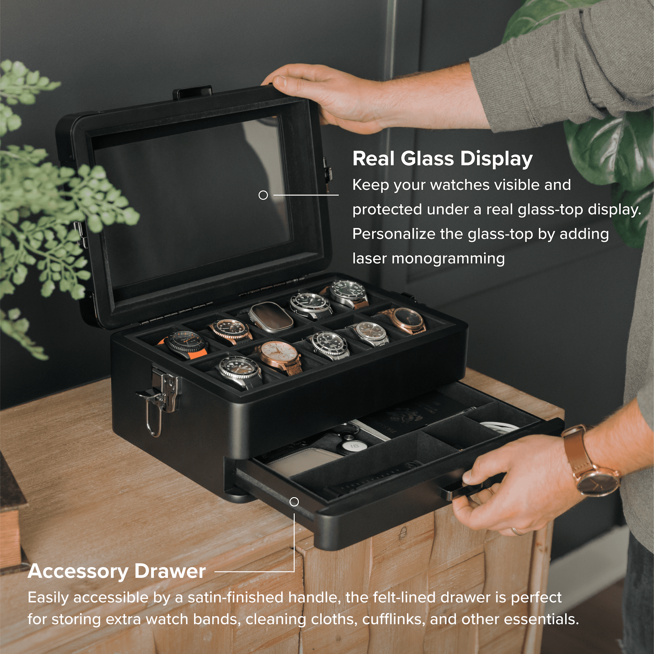 Case Elegance Military Edition Watch Box | Uncrate Supply