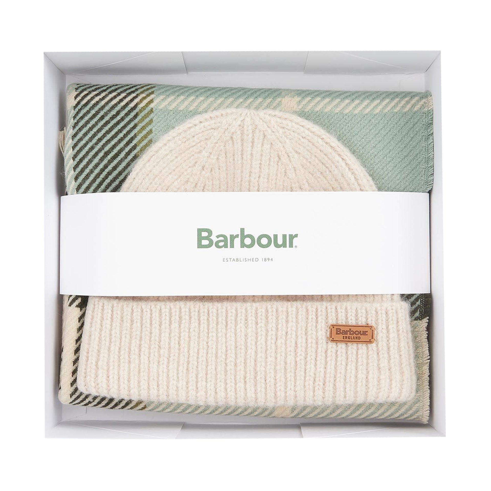 Barbour Ladies Pendle Beanie & Scarf Gift Set | Uncrate Supply