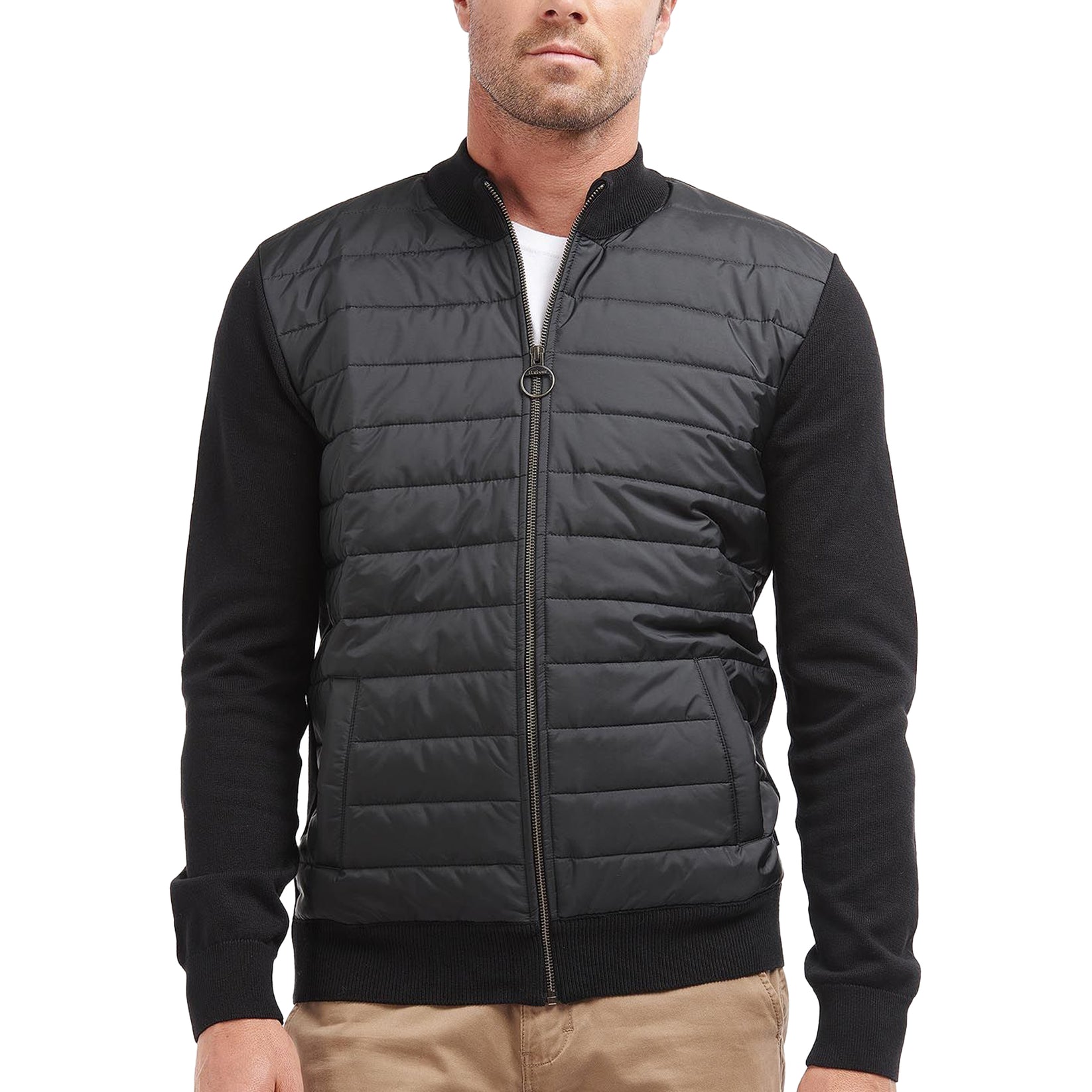 Barbour Carn Baffle Hybrid Sweater | Uncrate Supply