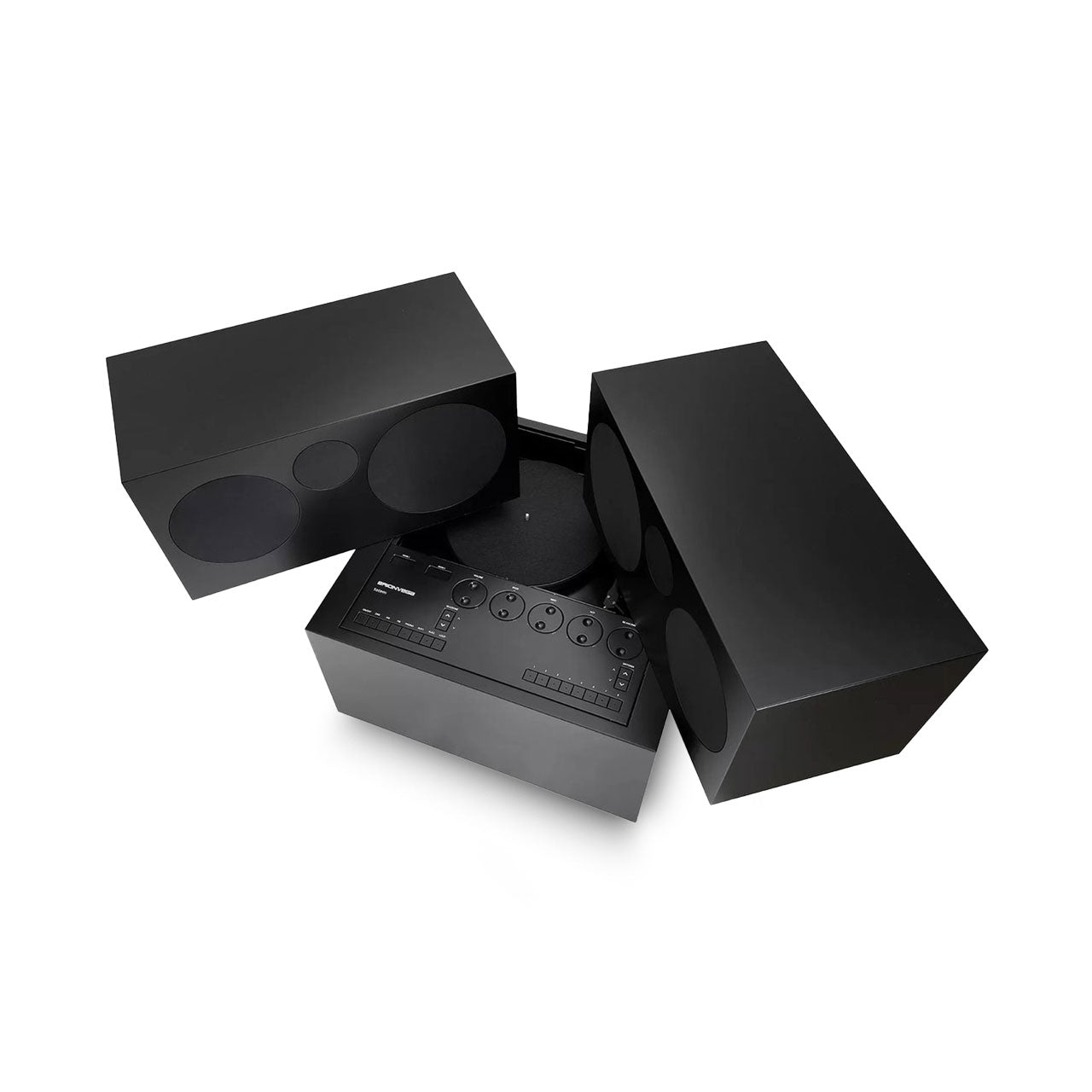 Brionvega RR231 Black Edition Totem Stereo System | Uncrate Supply