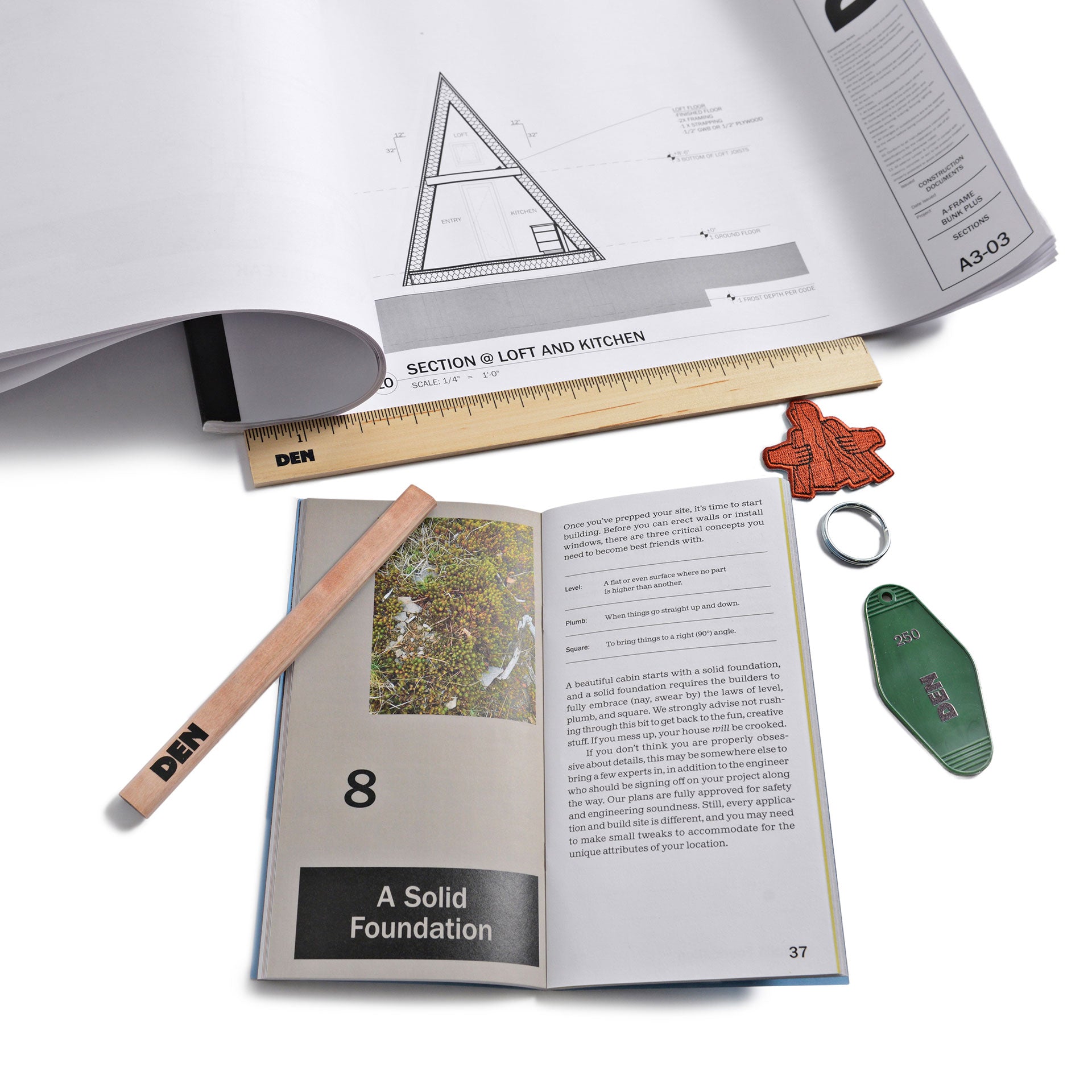 Den A-Frame Cabin Building Plans | Uncrate Supply