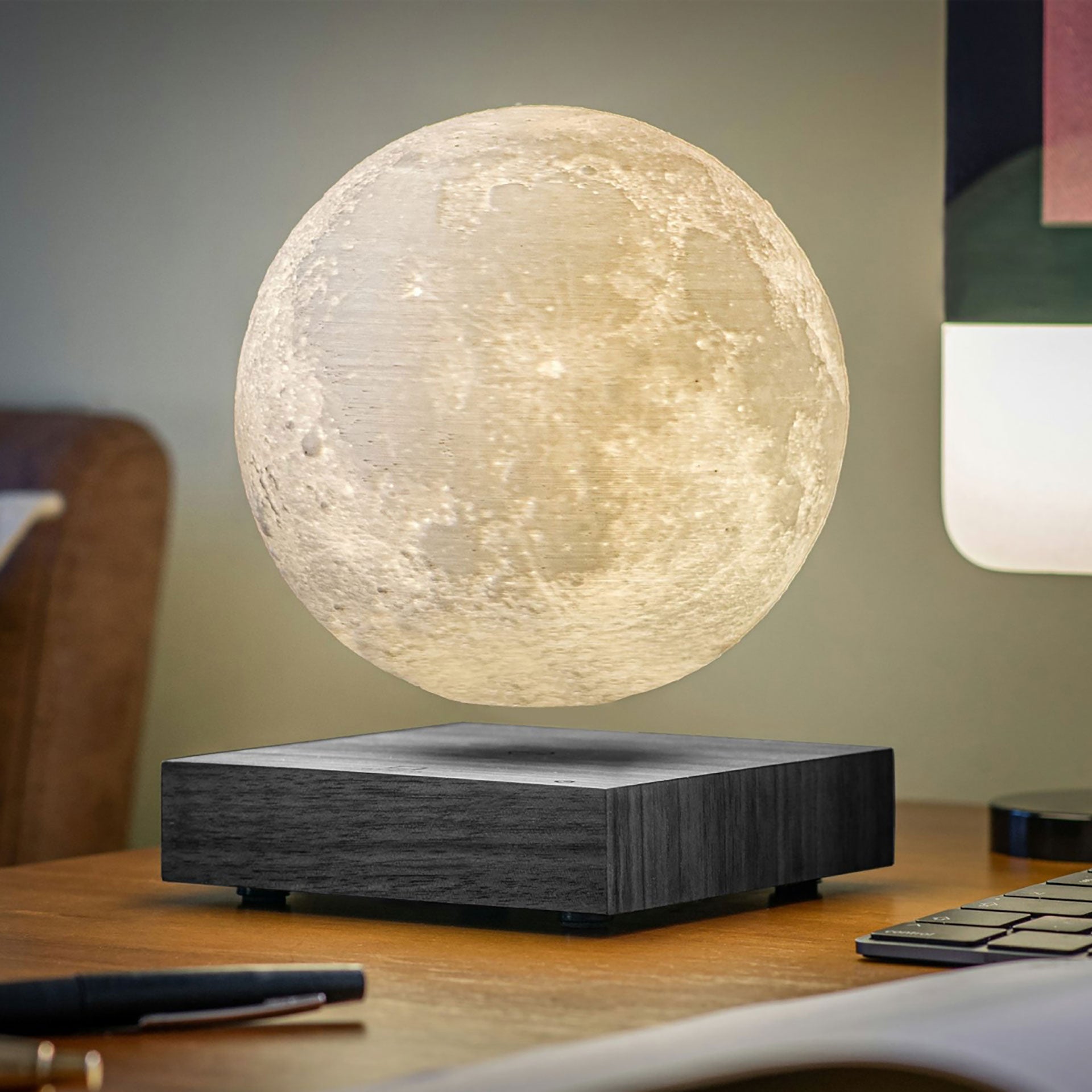 Levitating Moon Lamp | Uncrate Supply