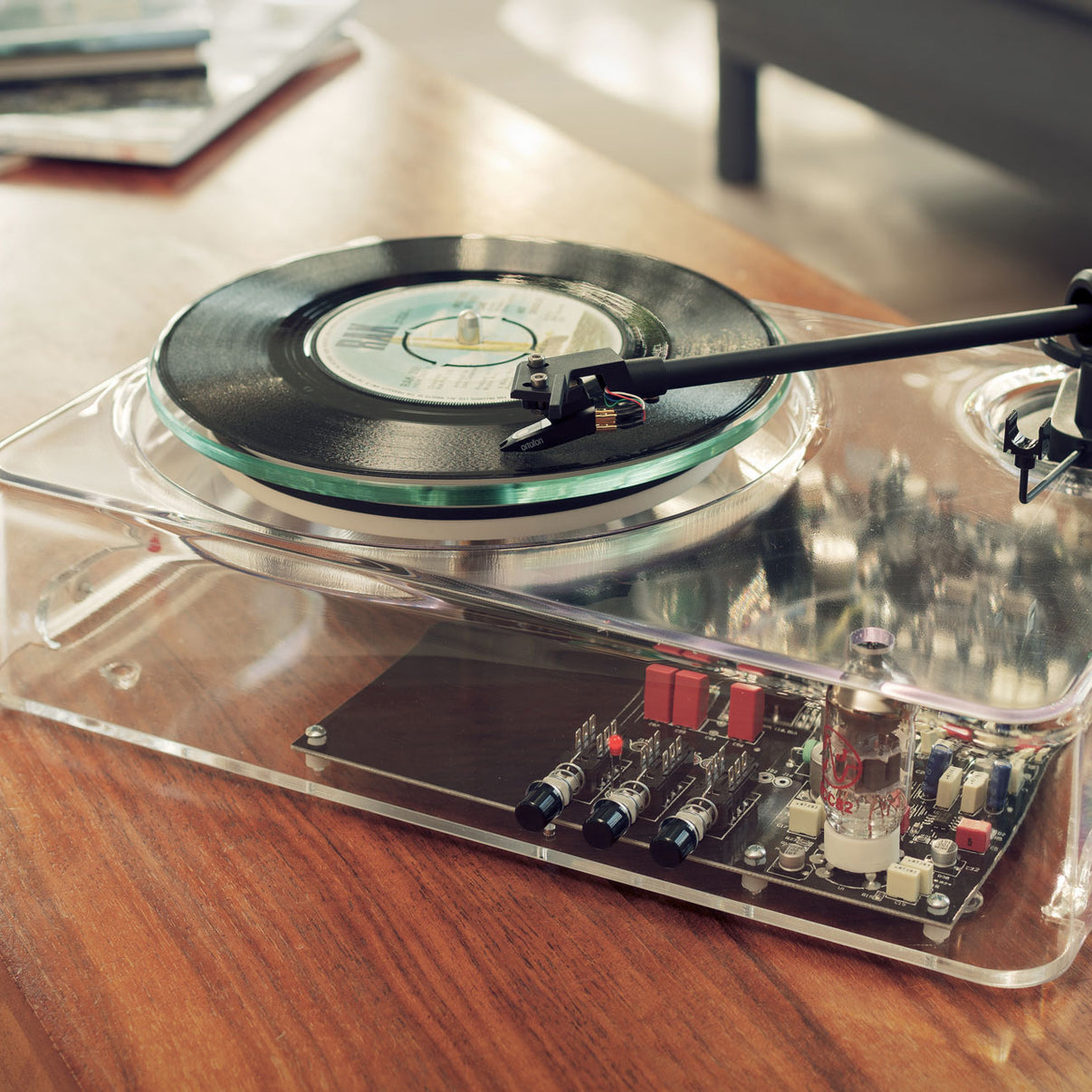 Gearbox Transparent Turntable | Uncrate Supply