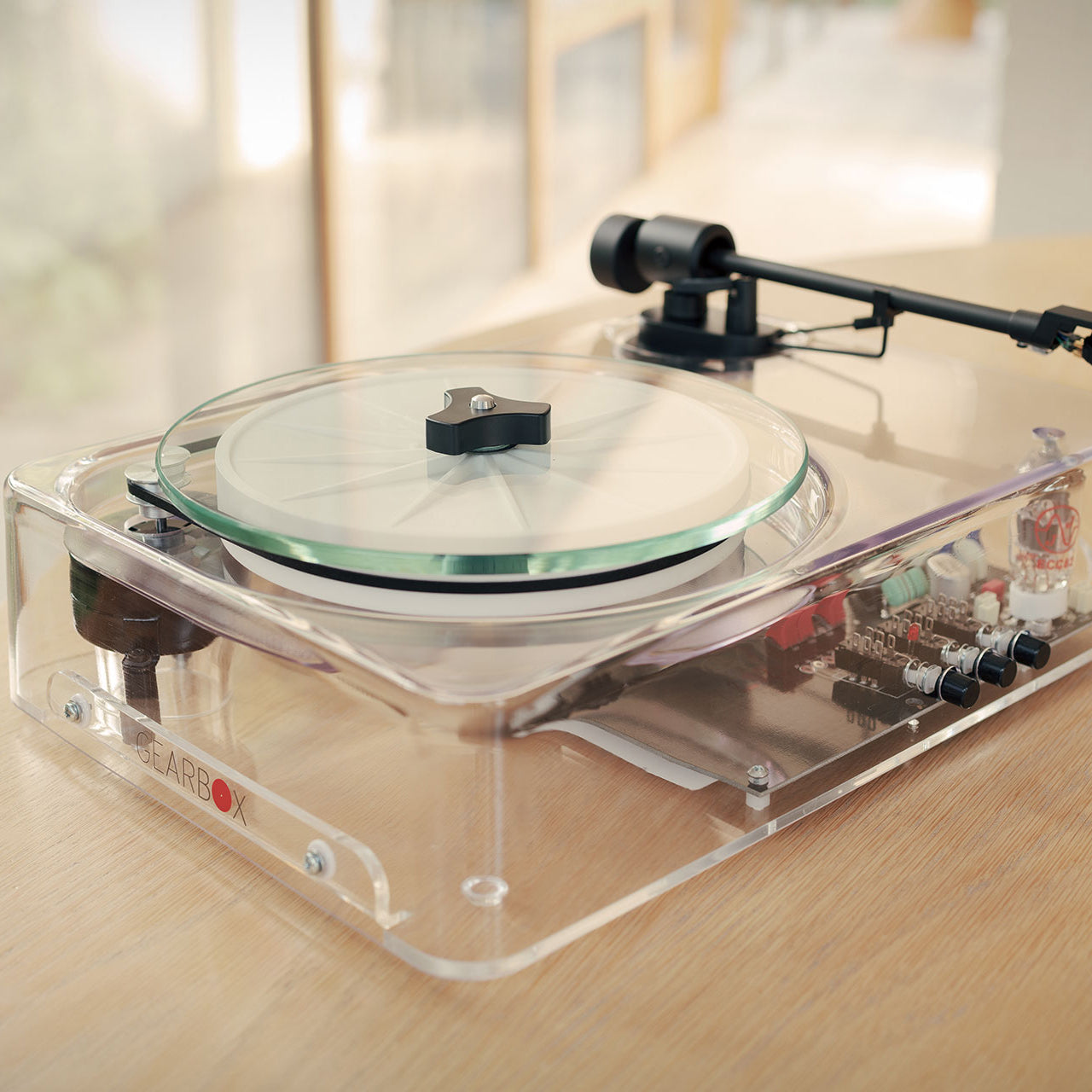 Gearbox Transparent Turntable | Uncrate Supply