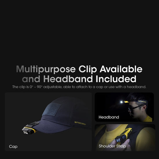 Nitecore NU11 Motion Sensing Clip-On Cap Light | Uncrate Supply