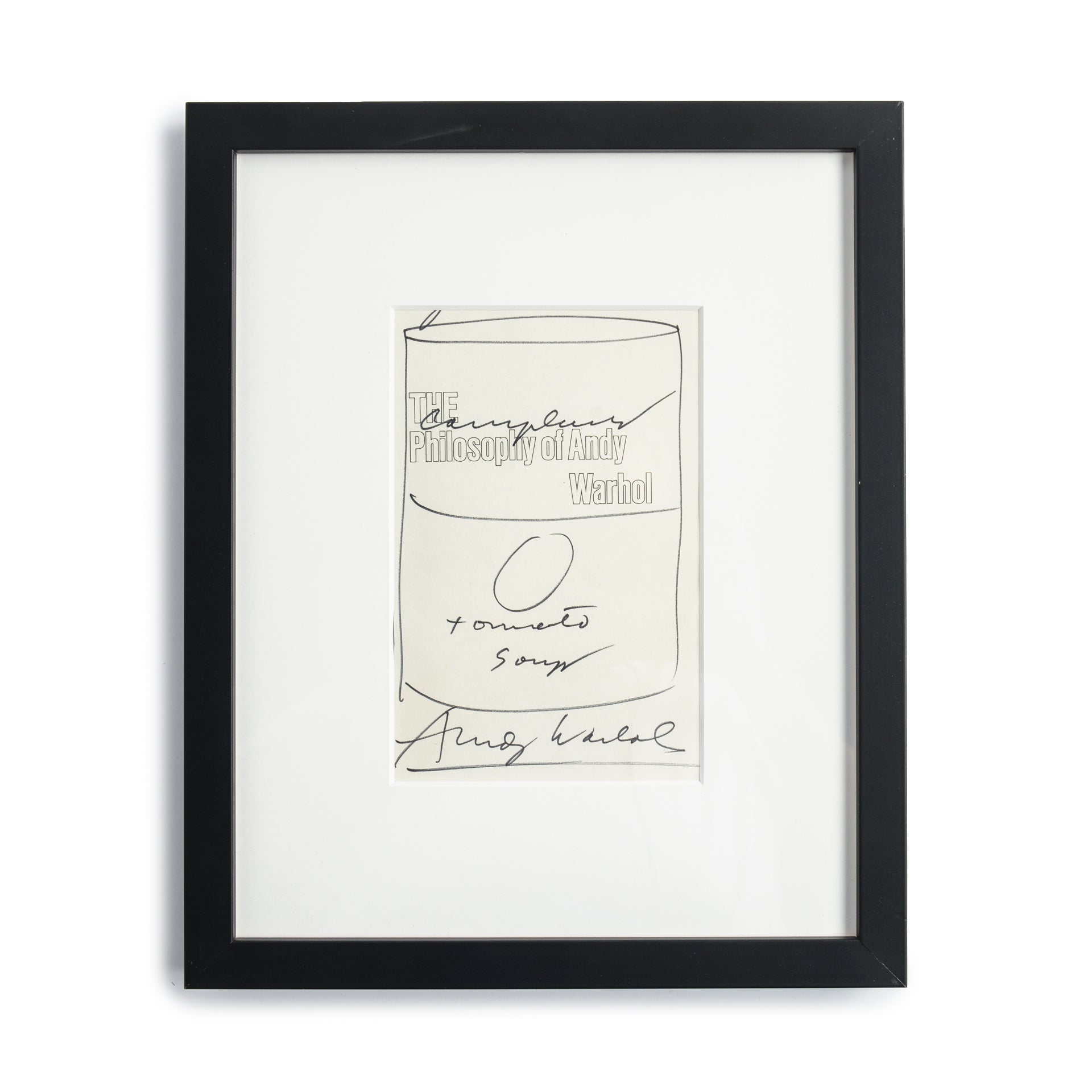 The Philosophy of Andy Warhol Autographed Title Page | Uncrate Supply