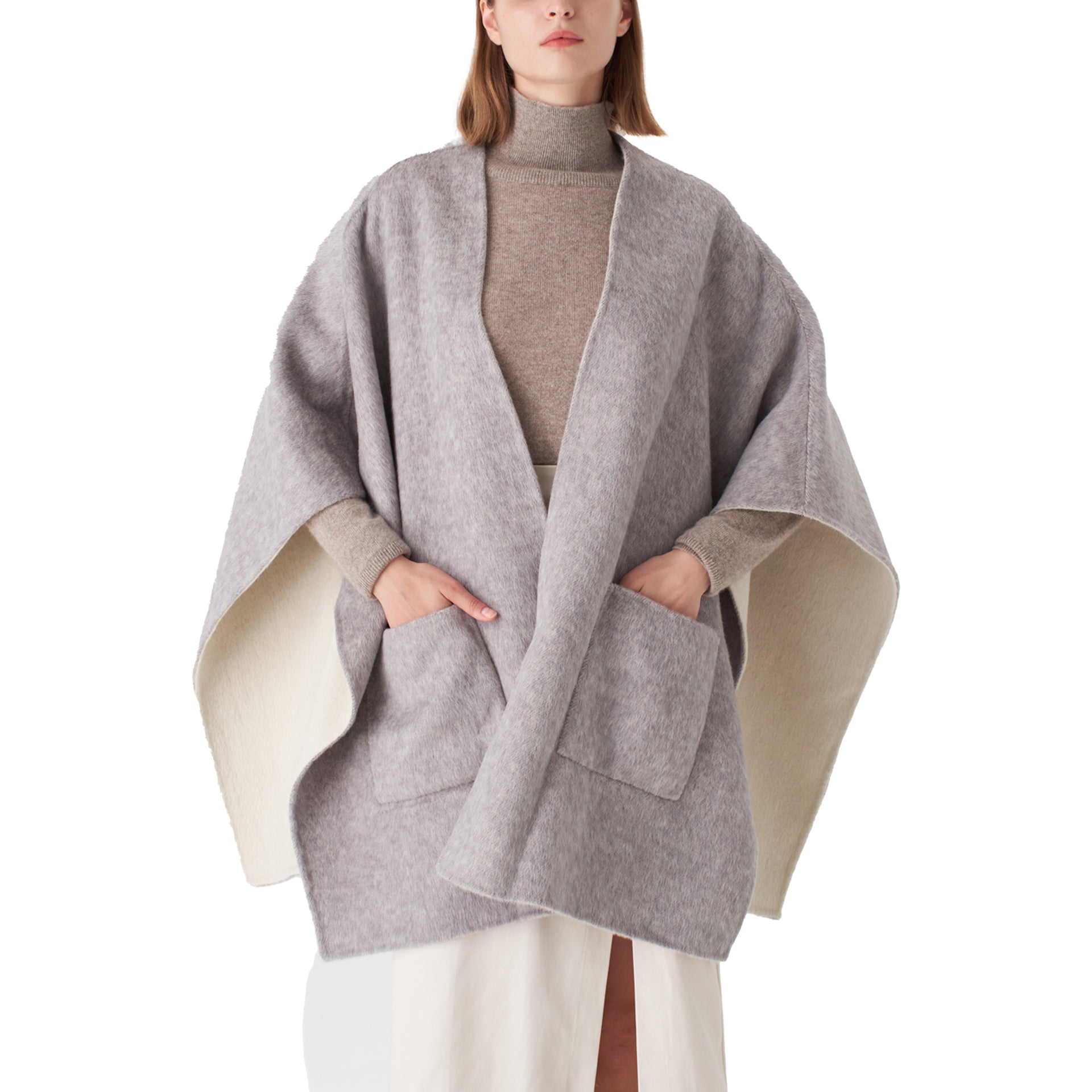 Pissenlit Reversible Cashmere Silk Cape | Uncrate Supply