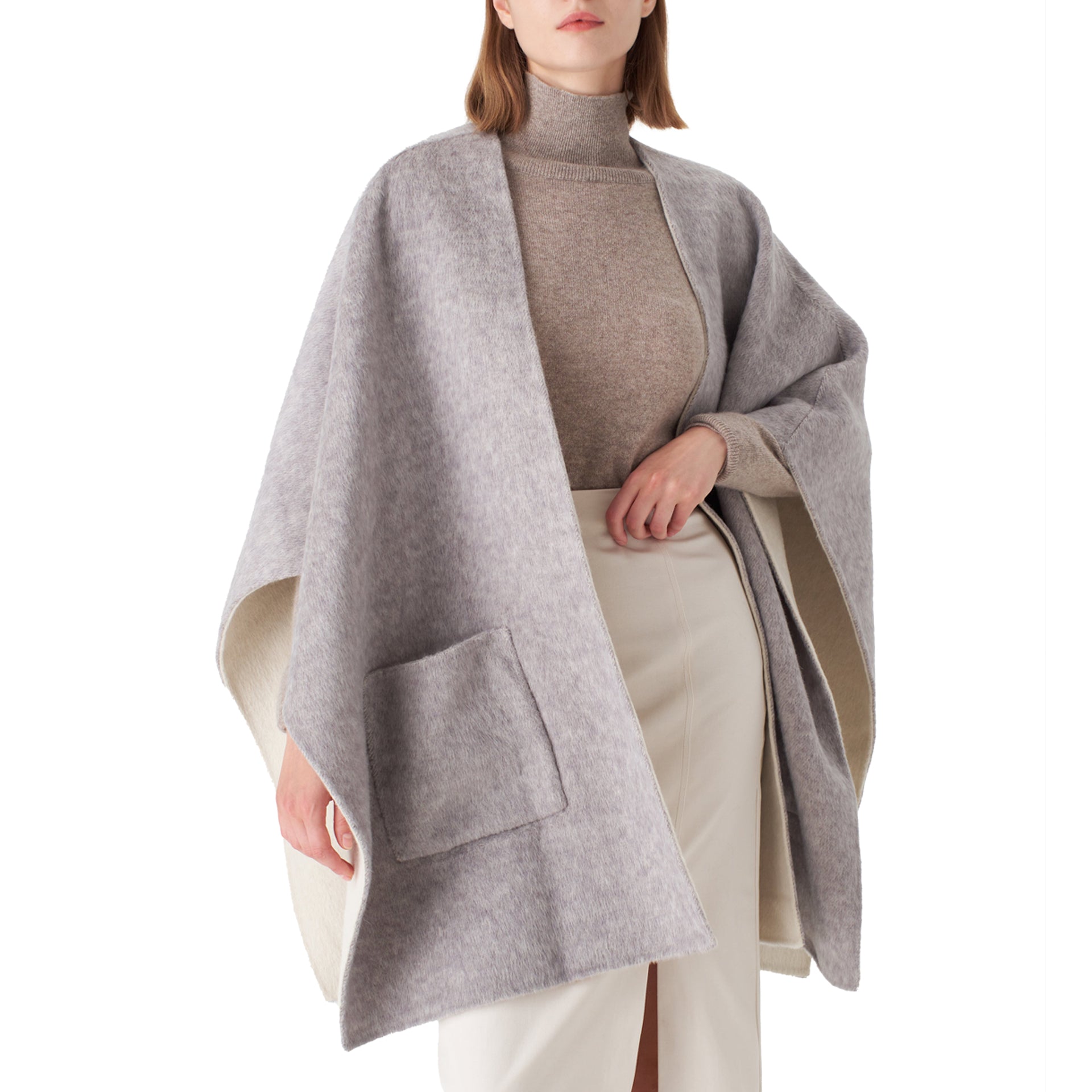 Pissenlit Reversible Cashmere Silk Cape | Uncrate Supply