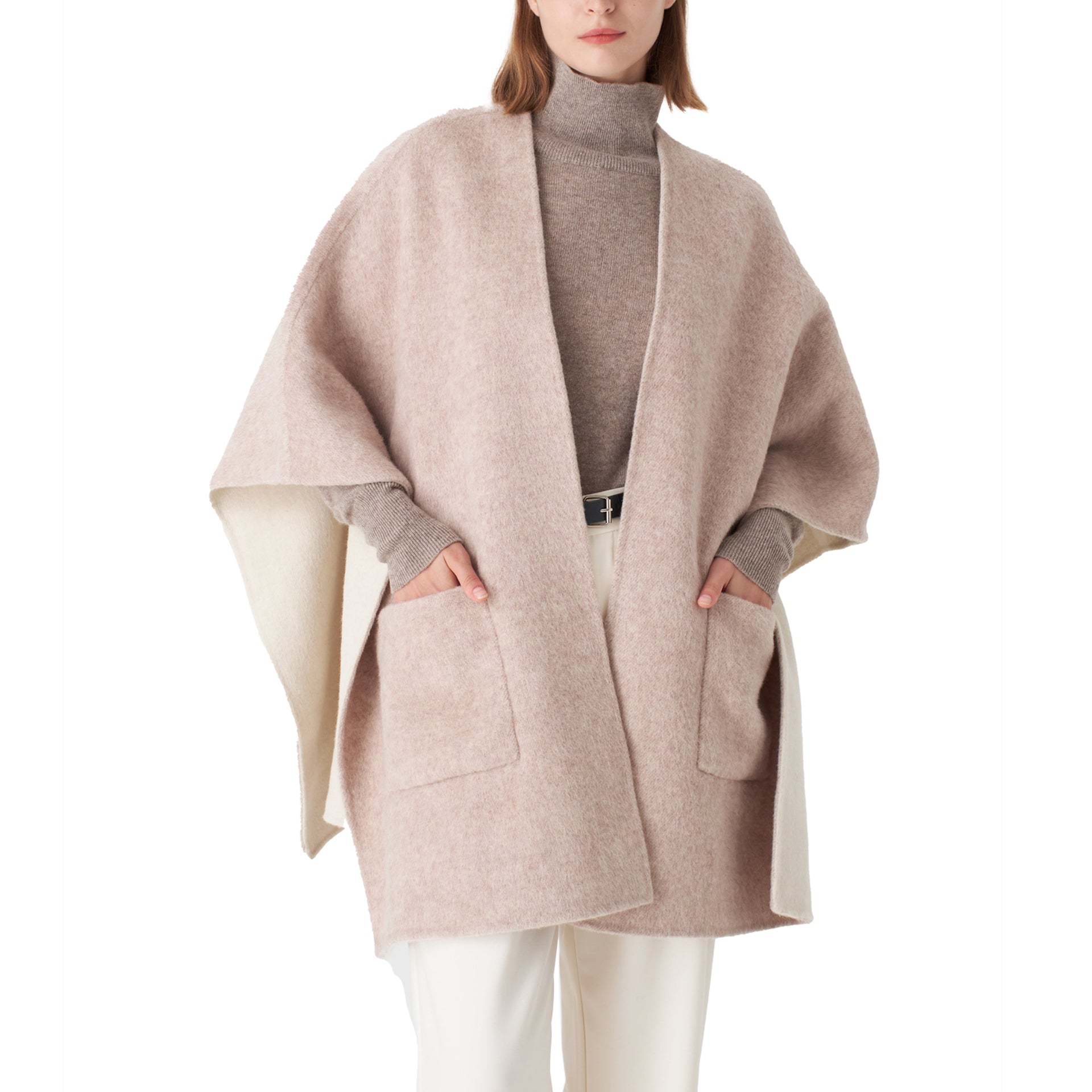 Pissenlit Reversible Cashmere Silk Cape | Uncrate Supply