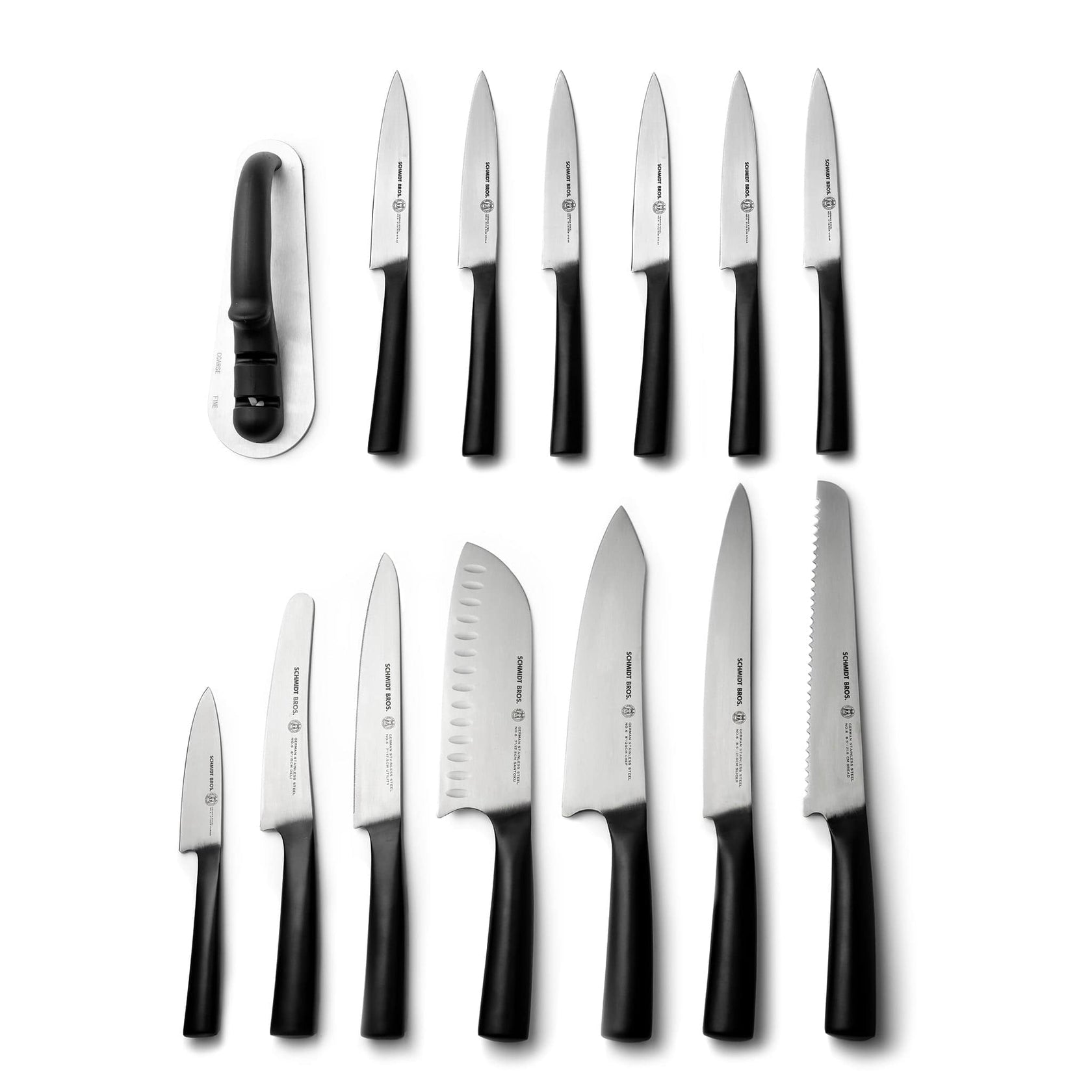 Schmidt Bros. Carbon 15-Piece Knife Block Set | Uncrate Supply