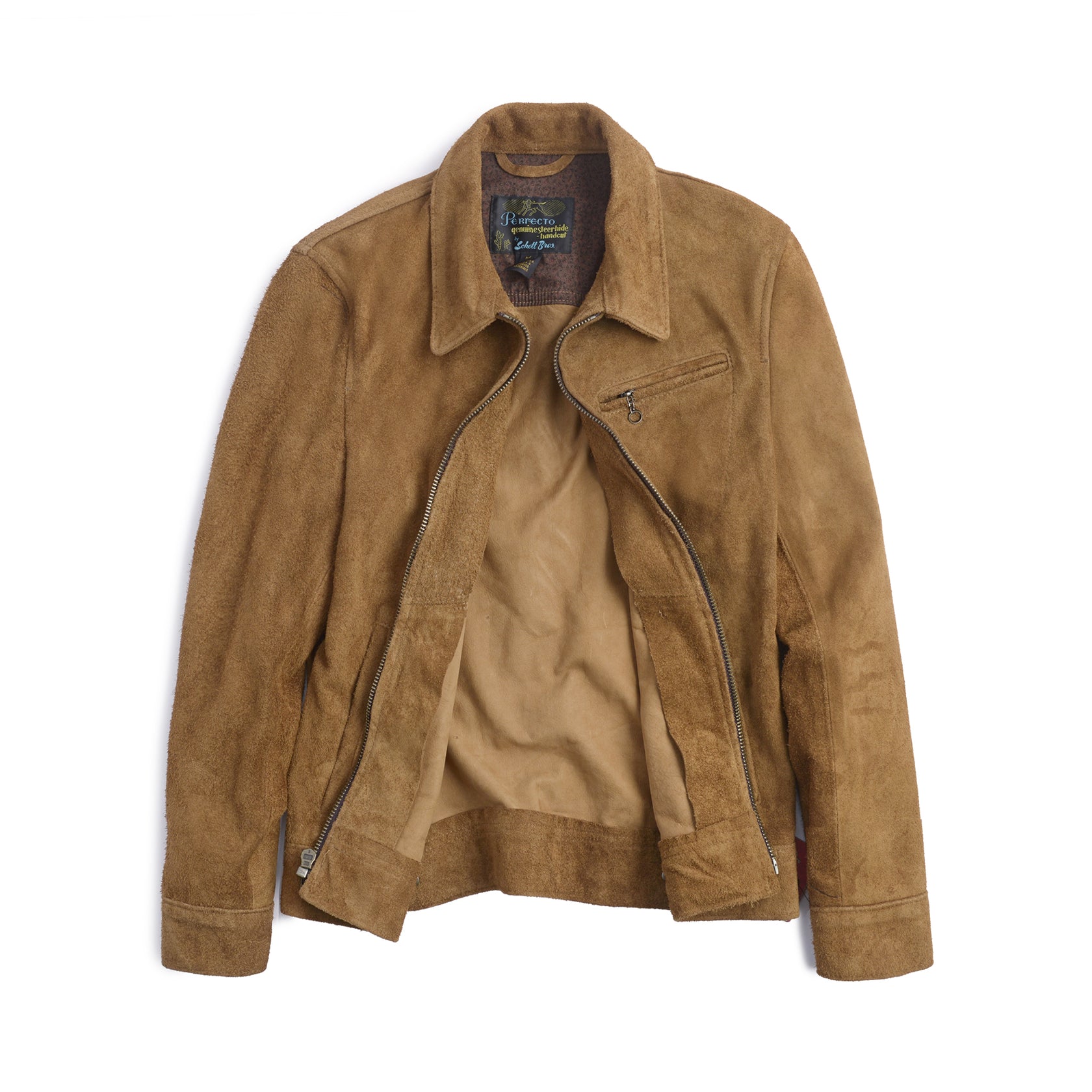 Schott Perfecto Unlined Rough Out Leather Jacket | Uncrate Supply