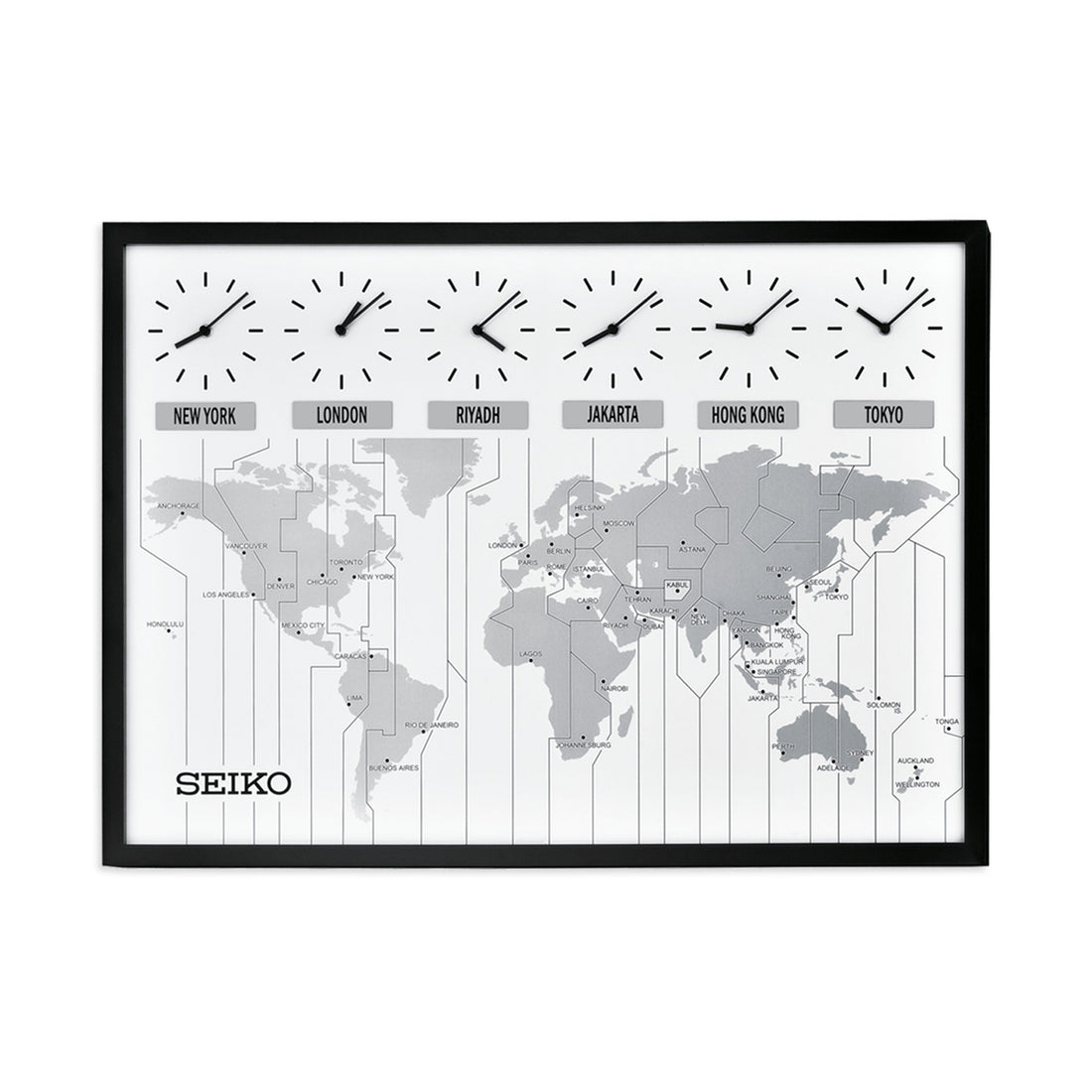 Seiko World's View Wall Clock | Uncrate Supply