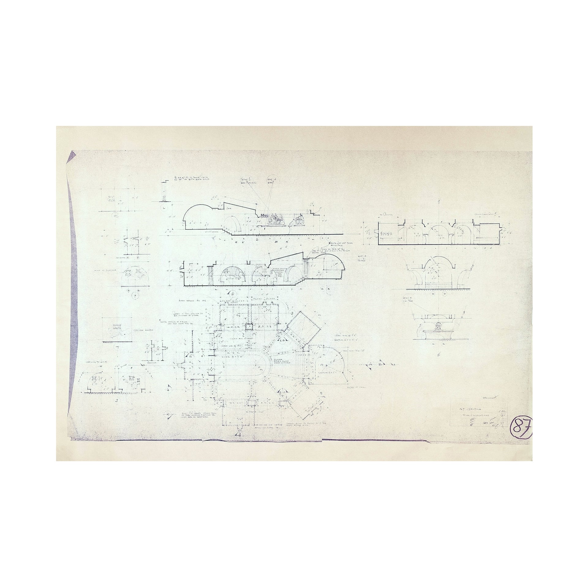 Star Wars Lucasfilm Original Mos Eisley Cantina Blueprint | Uncrate Supply