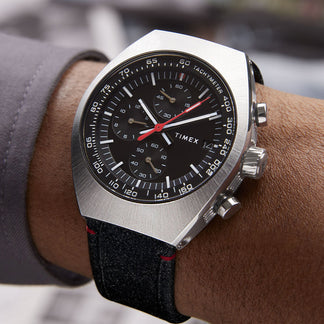 Timex Legacy Tonneau Chronograph Leather Strap Watch | Uncrate Supply