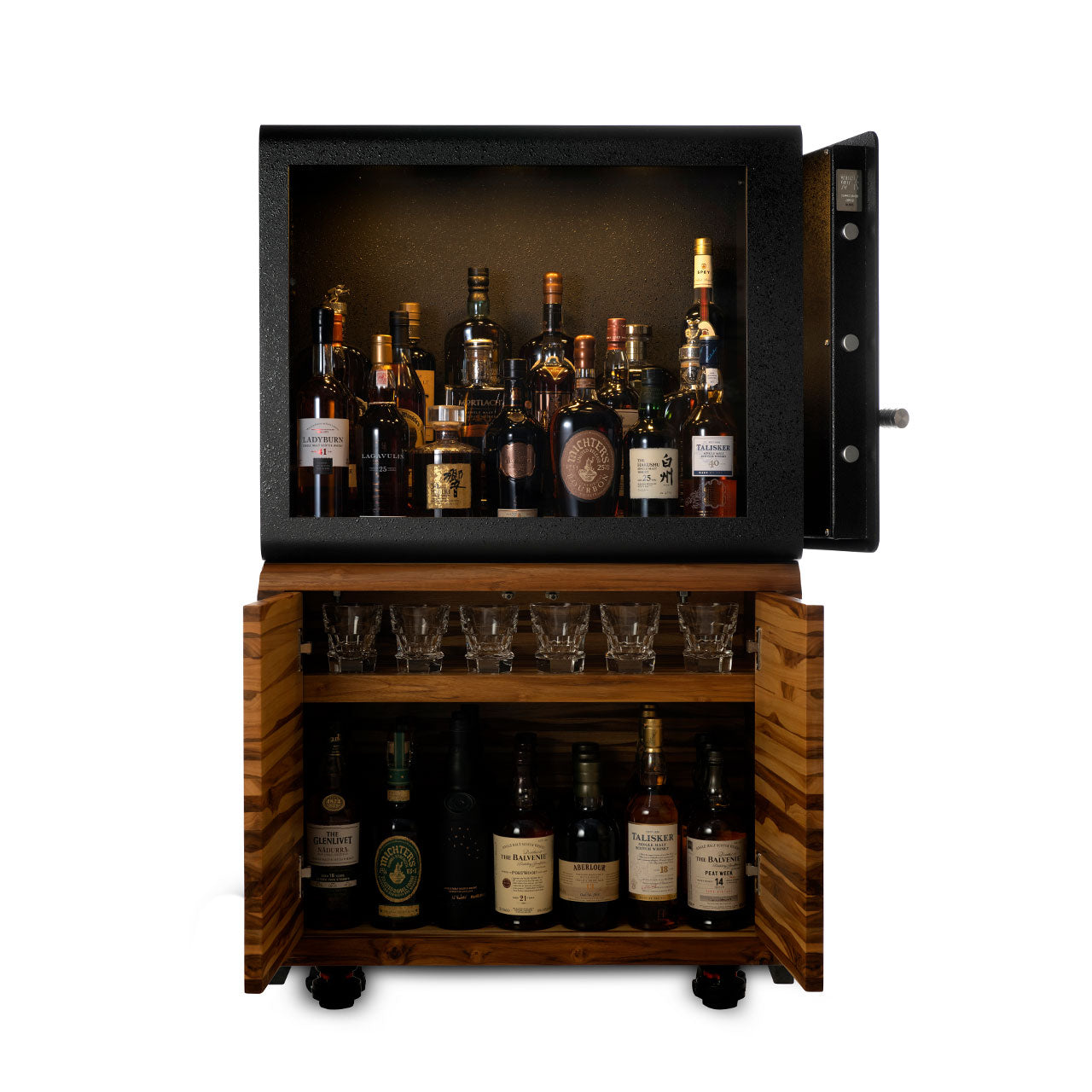 Secure Liquor Cabinet Clever Basement Bar Ideas: Making Your Basement