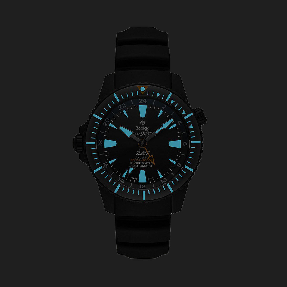 Zodiac Super Sea Wolf LHD Pro-Diver GMT | Uncrate Supply