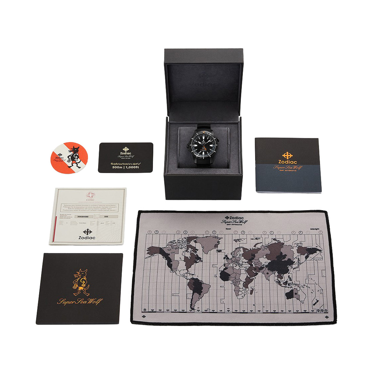 Zodiac Super Sea Wolf LHD Pro-Diver GMT | Uncrate Supply